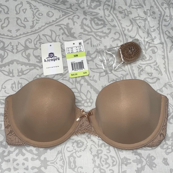 b.tempt’d | Intimates & Sleepwear | Btemptd Convertible Lace Nude Bra ...